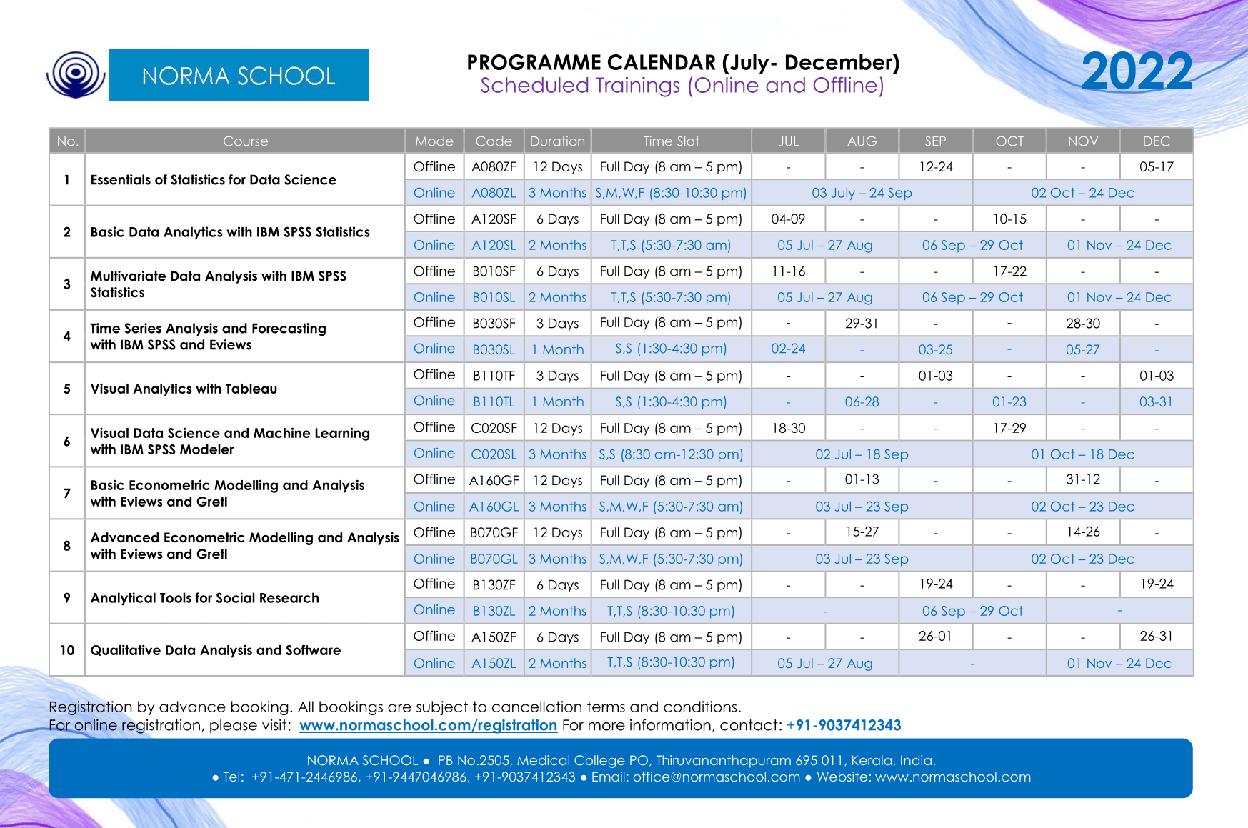 Norma School :: Calendar